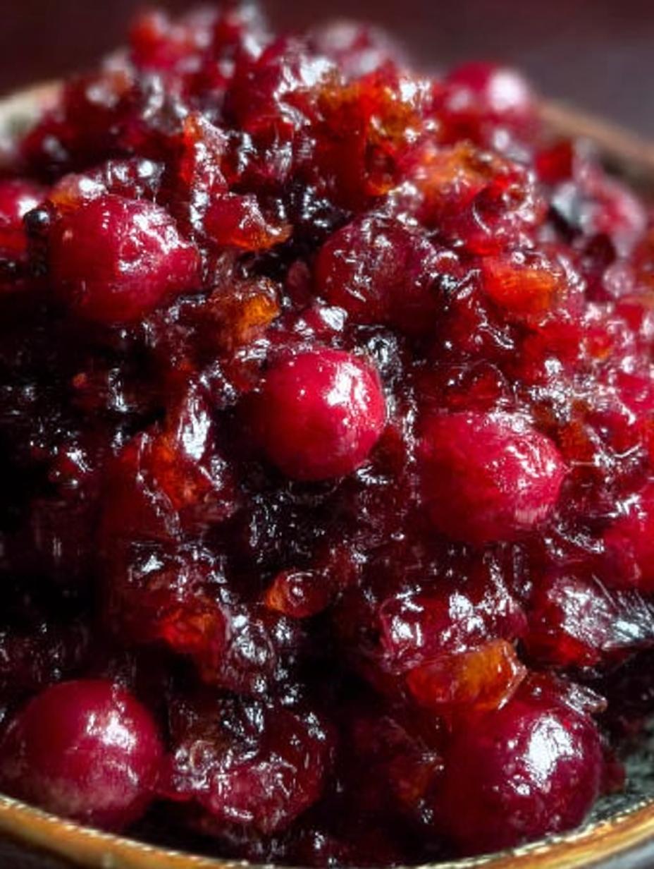 Exquisito Cranberry Chutney: Sabor Festivo en 30' - Recetas de abuela