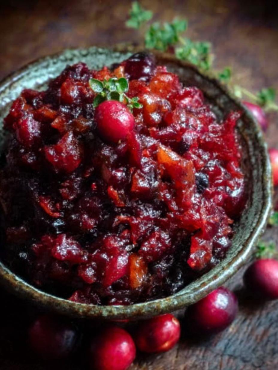 Exquisito Cranberry Chutney: Sabor Festivo en 30' - Recetas de abuela