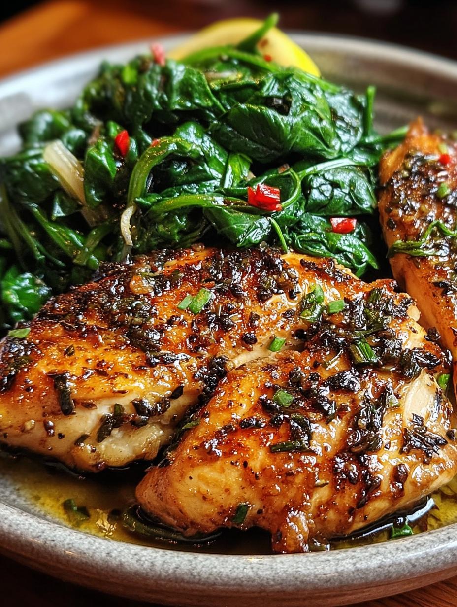 Pollo Asado Espinacas Salteadas en 1 Hora: ¡Delicioso! - Recetas de abuela