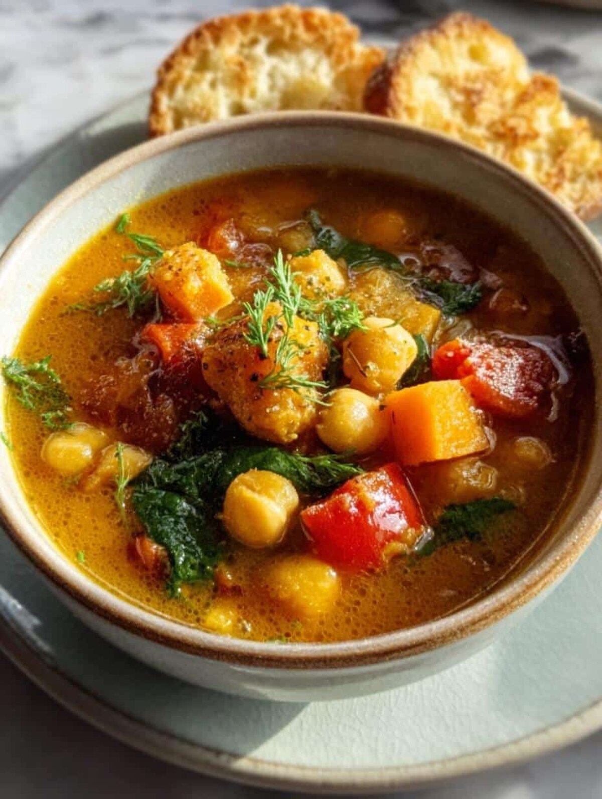 Sopa Garbanzos Toscana: 1 Secreto Suculento - Recetas de abuela
