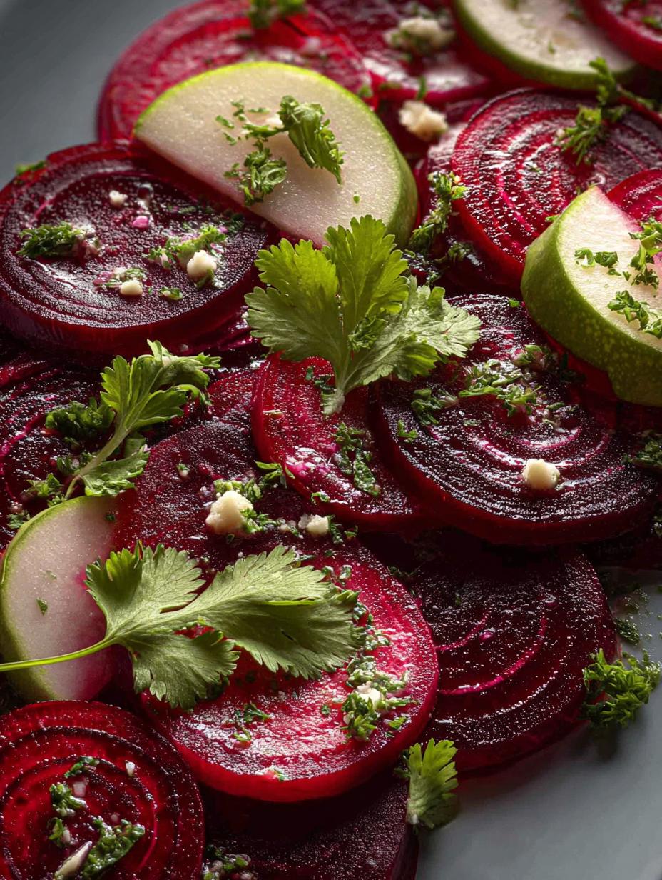 Increíble Carpaccio Betabel Manzana Cilantro: 15 Minutos - Recetas de ...