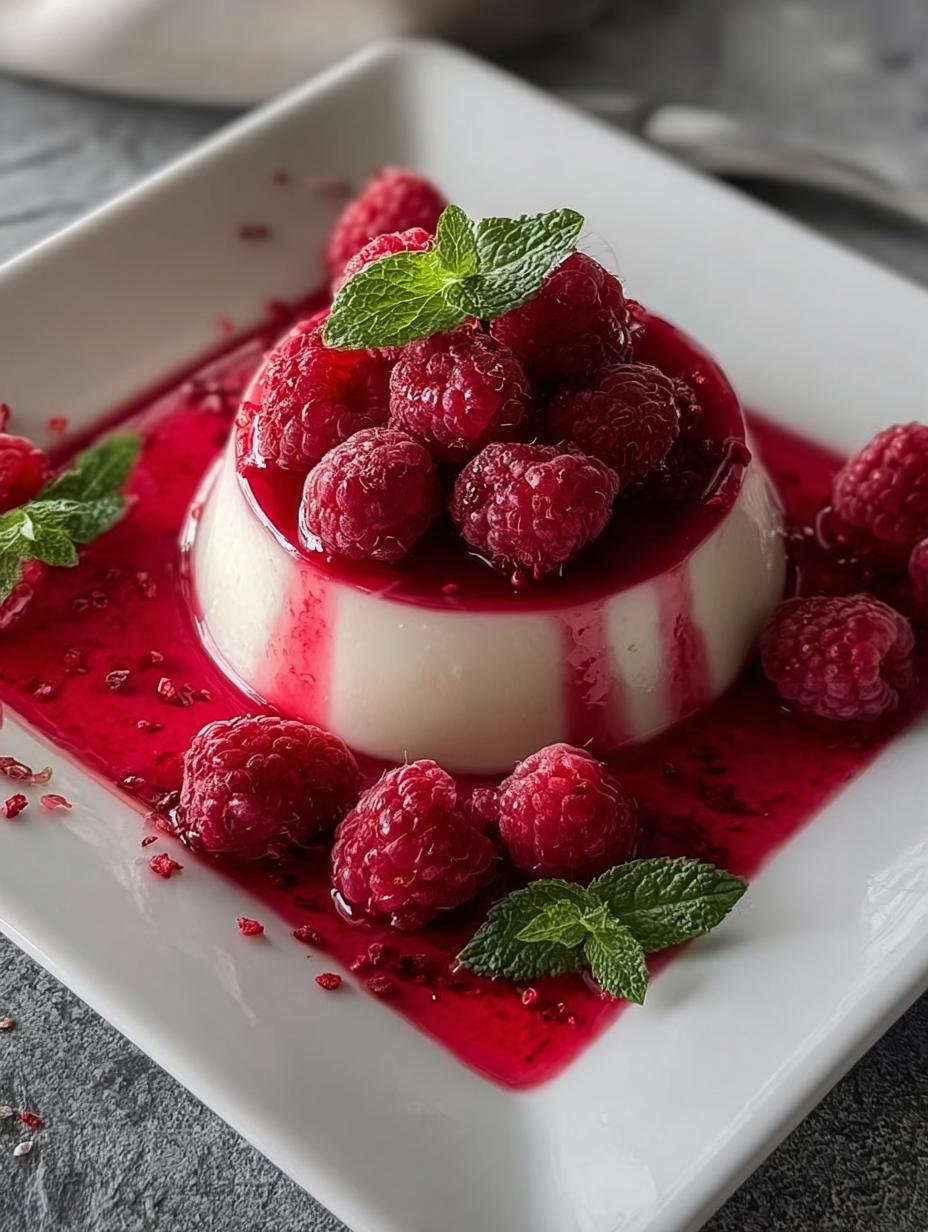 Panna Cotta Frambuesa: ¡1 Capa de Deleite Sublime! - Recetas de abuela